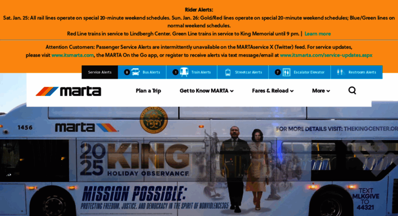 Access mycommute.itsmarta.com. MARTA