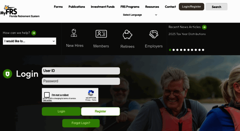 Access myfrs.com. MyFRS