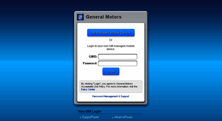 Access mygm.gm.com. General Motors