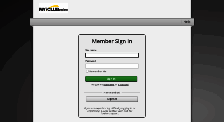 Access myiclubonline.com. MYiClubOnline