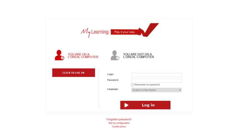 Access mylearning.com. My Learning