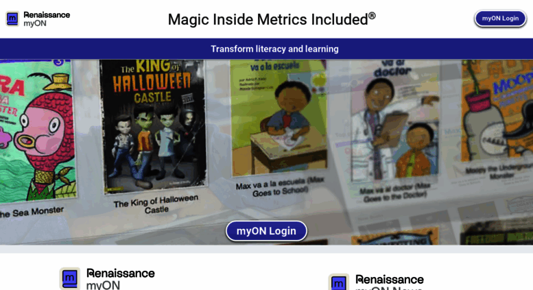 Access myon.com. myON®