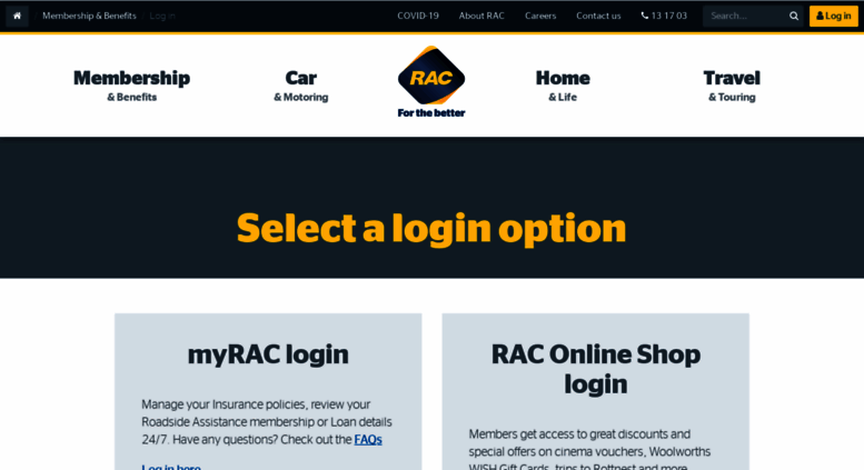 Access myrac.rac.com.au. Member Benefits | MyRAC Login and Register ...