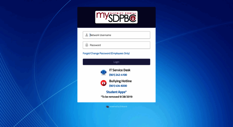 Access mysdpbc.org. Palm Beach Portal Login
