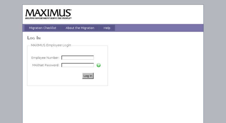 Access myserviceportal.maximus.com. Log In