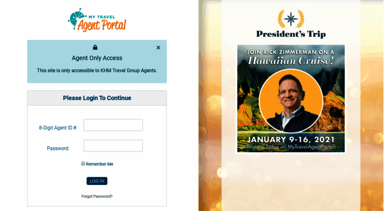 Access mytravelagentportal.com. Log In ‹ MyTravelAgentPortal — WordPress