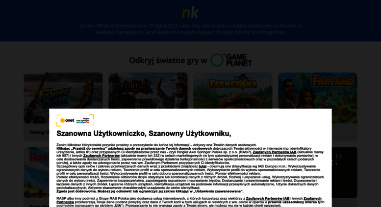 Access nasza-klasa.pl. Serwis NK.pl został wyłączony