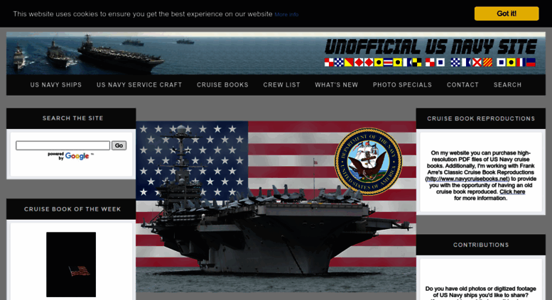 Access navysite.de. Unofficial US Navy Site