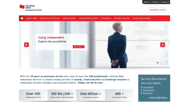 Access nbcn.ca. NBIN - National Bank Independent Network