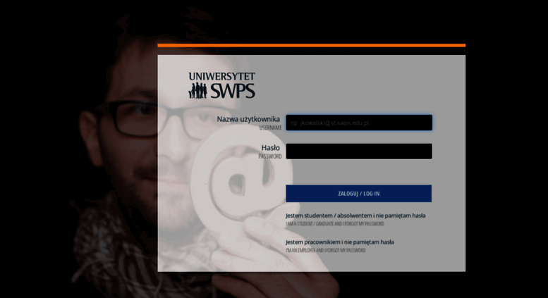 Access ncas.swps.edu.pl. SWPS Logowanie / Login
