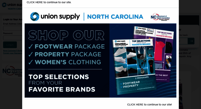 Access ncinmatepackage.com. Union Supply Direct - North Carolina Inmate ...