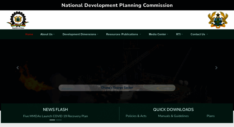 Access ndpc.gov.gh. Home Page | National Development Planning Commission
