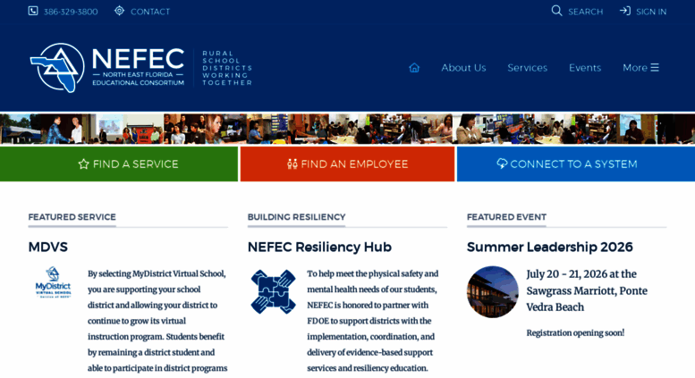 Access nefec.org. The North East Florida Educational Consortium • NEFEC