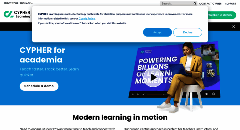 Access neolms.com. K-20 LMS » NEO by CYPHER LEARNING