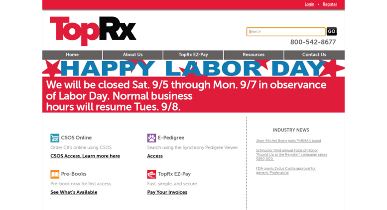 Access netstore.toprx.com. TopRx – Home – National Supplier of Generic ...