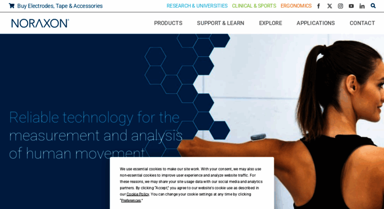 Access noraxon.com. Home | Noraxon USA