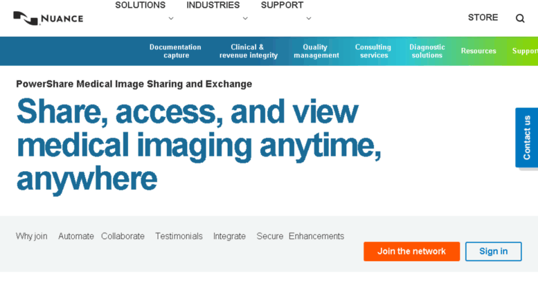 Access nuancepowershare.com. Share and Exchange Medical Images Anywhere ...
