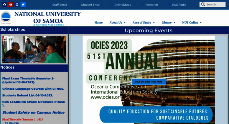 Access nus.edu.ws. NUS Homepage - National University of Samoa