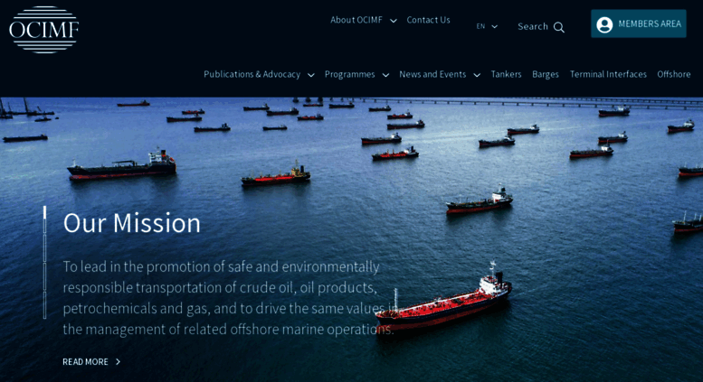 Access ocimf.org. OCIMF - Oil Companies International Marine Forum - Home