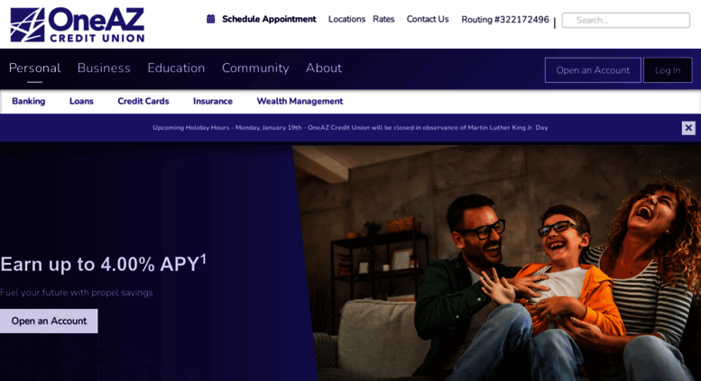 Access oneazcu.com. Checking Accounts | Mortgages | Home & Auto Loans ...