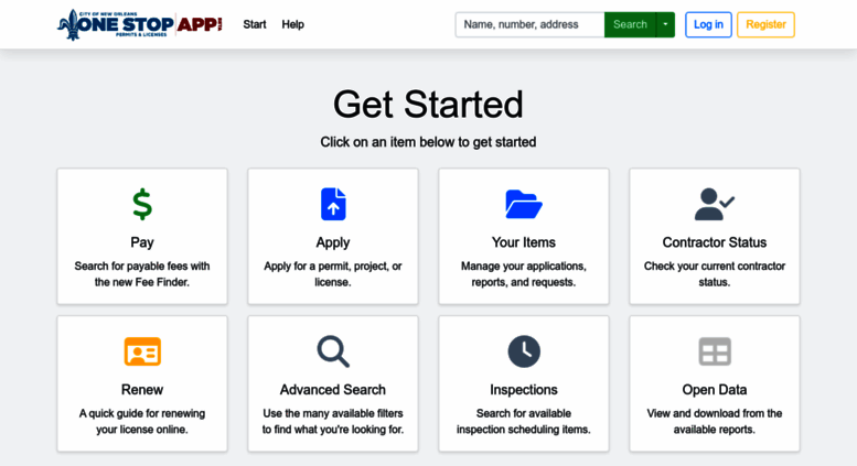 Access onestopapp.nola.gov. City of New Orleans | One-Stop Shop ...