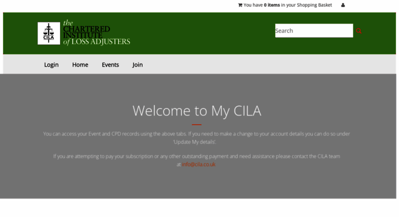 Access online.cila.co.uk. My CILA