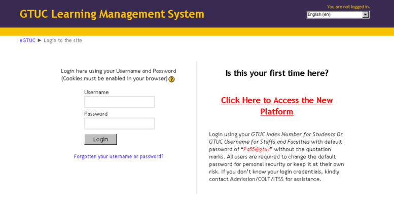 Access online.gtuc.edu.gh. GTUC Learning Management System: Login to ...