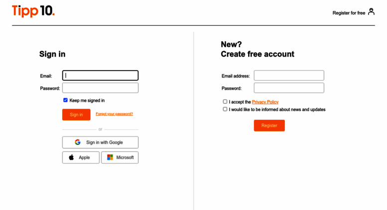 Access online.tipp10.com. TIPP10 Online Typing Tutor | Sign in