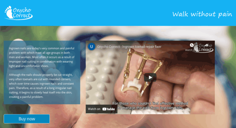 Access onycho-correct.com. Onycho Correct - Walk Without Pain – Get Rid ...