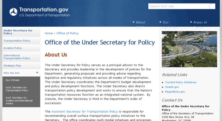 Access ostpxweb.dot.gov. Office of the Under Secretary for Policy ...