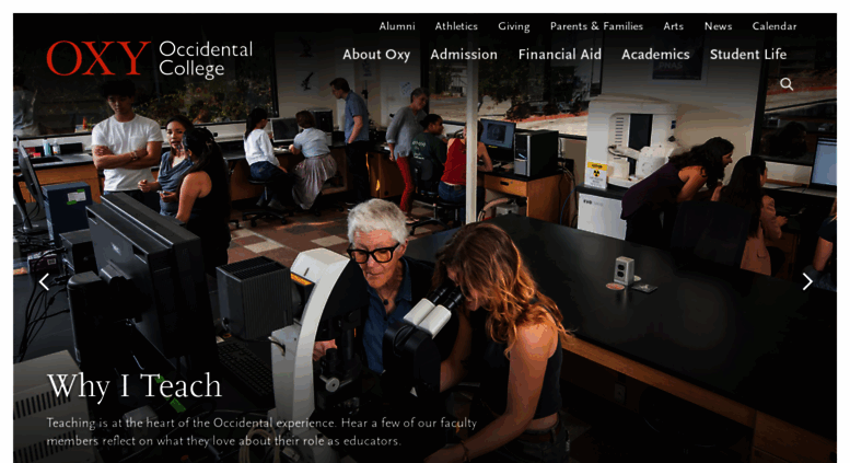 Access oxy.edu. Occidental College | The Liberal Arts College in Los ...