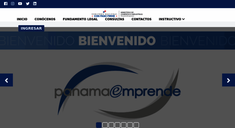 Access panamaemprende.gob.pa. Panamá Emprende