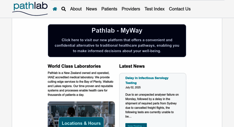 Access pathlab.co.nz. Pathlab