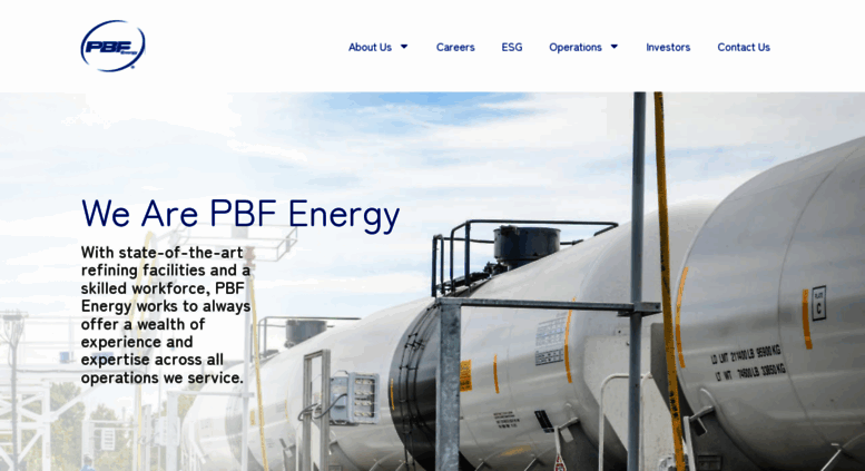 Access pbfenergy.com. Home | PBF Energy
