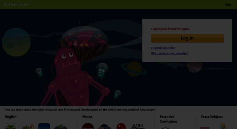 Access pearsonbugclub.com. ActiveLearn: Login