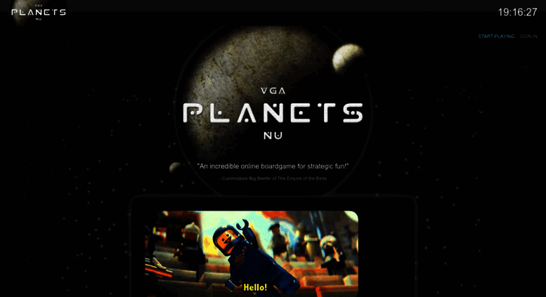 Access play.planets.nu. Planets Nu - VGA Planets Space Strategy Game