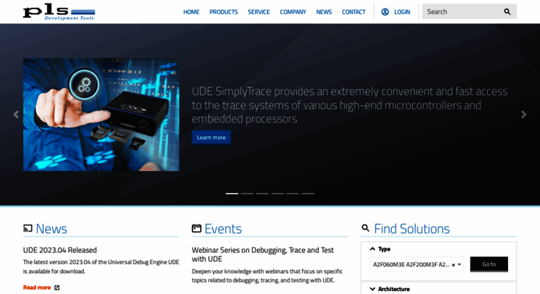 Access pls-mc.com. UDE Microcontroller Debugger for AURIX, TriCore, Power Architecture, Cortex ...