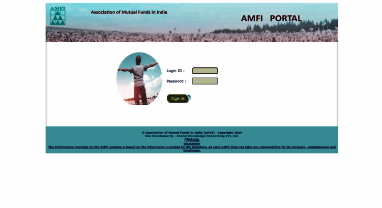Access portal.amfiindia.com. Welcome to AMFI!