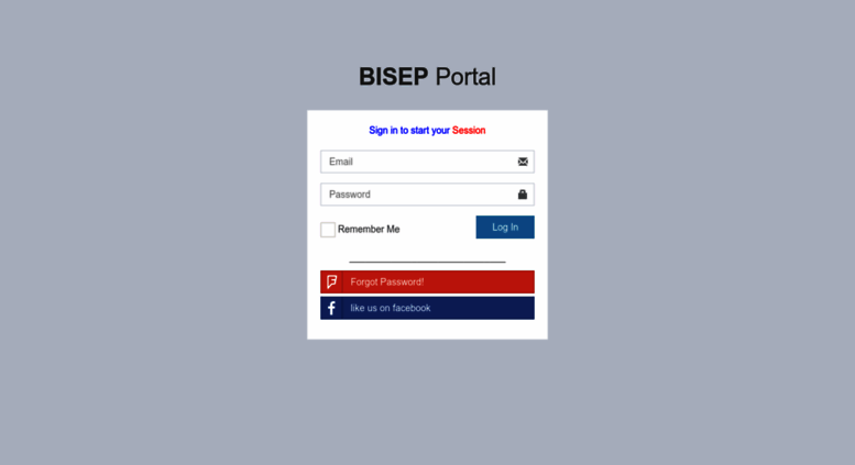 Access portal.bisep.com.pk. BISEP Portal | Log in