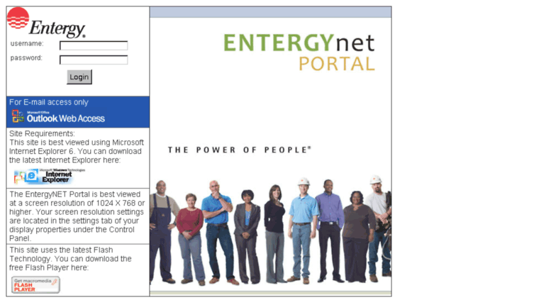 Access portal.entergy.com. Welcome to the new EntergyNET!!