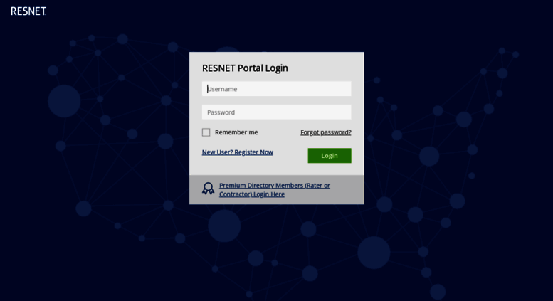 Access portal.resnet.us. Login - RESNET