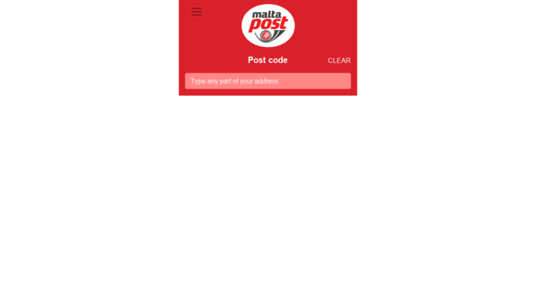 Access postcodes.maltapost.com. Malta Post
