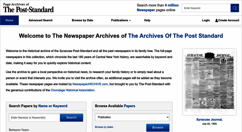 Access poststandard.newspaperarchive.com. The Post-Standard ...