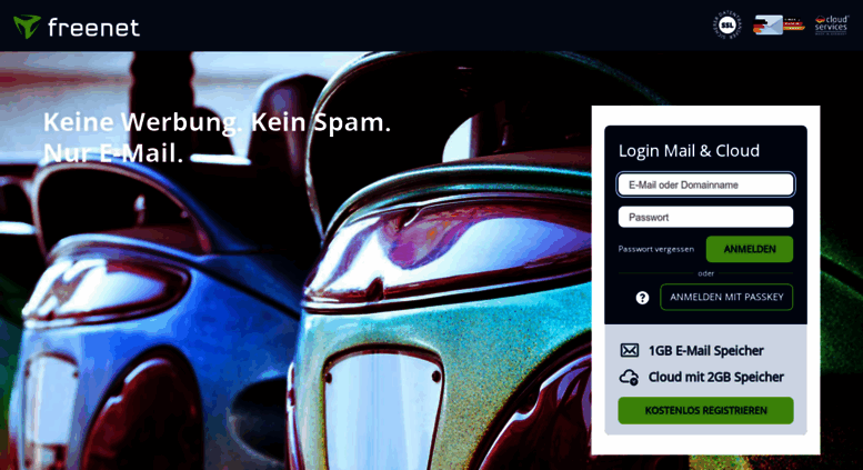 Access power.freenet.de. freenet Mail Power Login