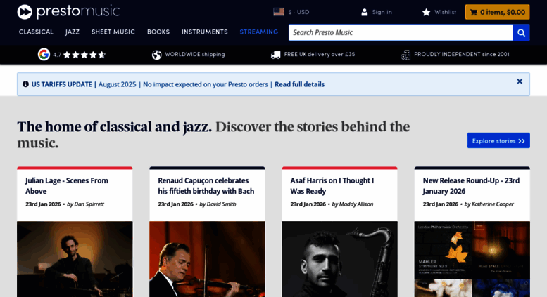 Access prestoclassical.co.uk. Presto Classical | Buy classical & opera ...