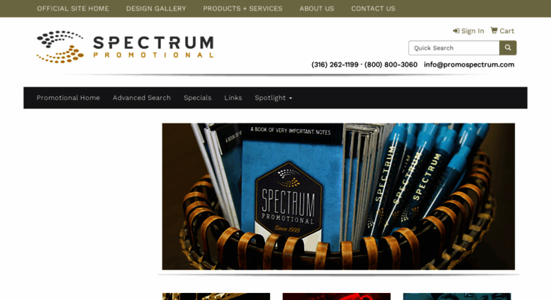 Access productsearch.spectrumpromotional.com. Spectrum Promotional ...