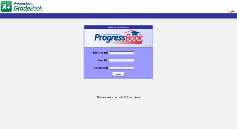 Access progressbook.ocps.net. Login