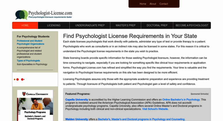 Access psychologist-license.com. Psychologist License Requirements ...