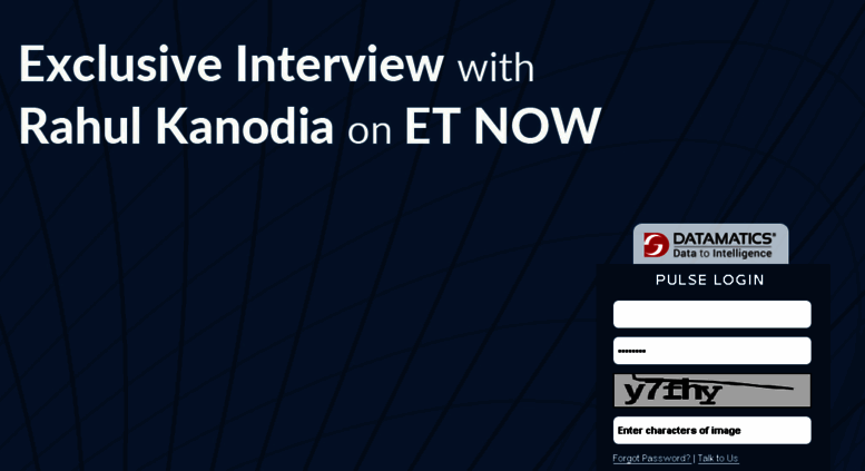 Access pulse.datamatics.com. Pulse | Datamatics Global Services Intranet