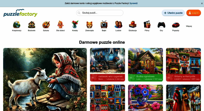 Access puzzlefactory.pl. Puzzle Factory - Free Online Jigsaw Puzzles